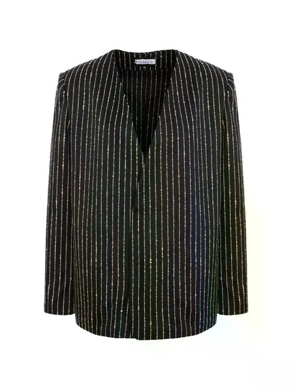 HAMZA 247 Striped Blazer