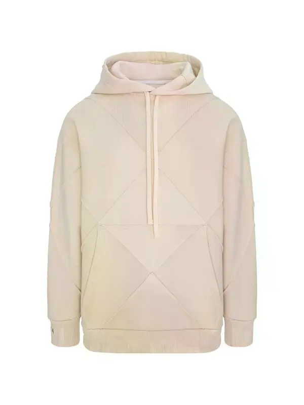 HAMZA Diamond Stitched Hoodie - Neutrals