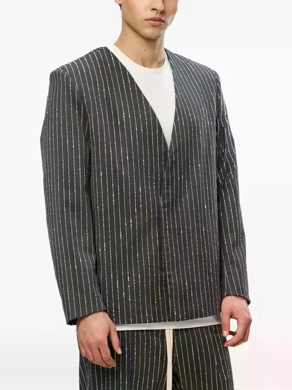 HAMZA 247 Striped Blazer
