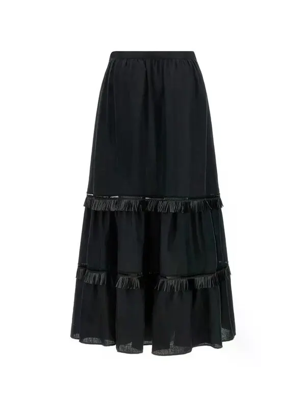 Kiton Fringed Skirt