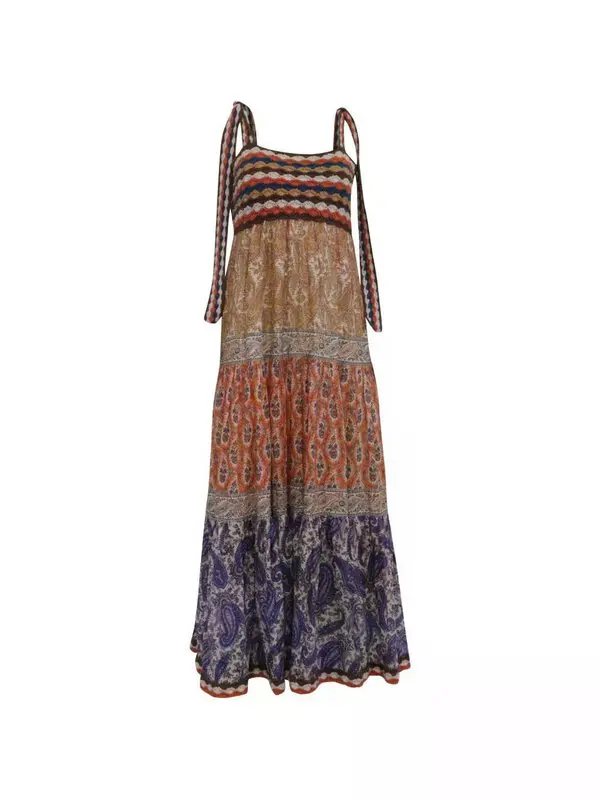 Zimmermann Paisley-print Crochet Maxi Dress - Yellow