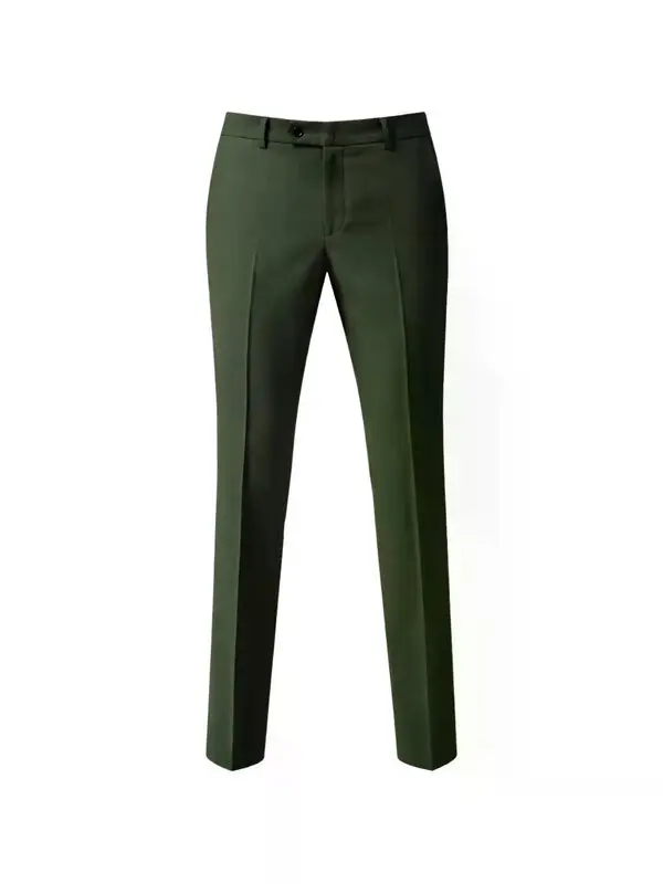 FRANZESE COLLECTION Button-fastening Pleated Trousers - Green