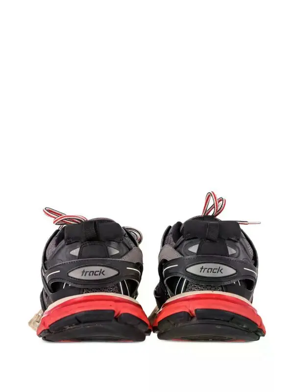 Balenciaga Layered Lace-up Sneakers - Black