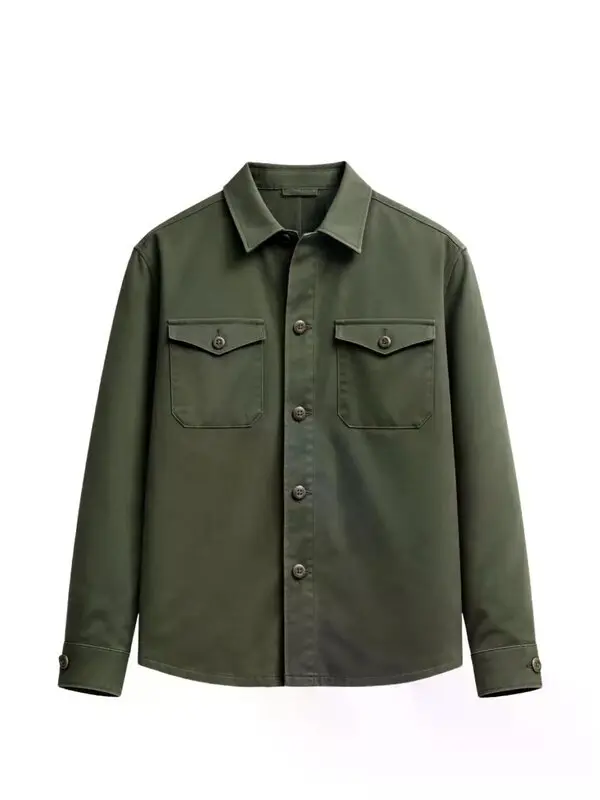FRANZESE COLLECTION Chest-pockets Button-down Jacket - Green