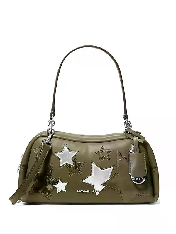 Michael Kors Cecily Star-appliqué Shoulder Bag - Green