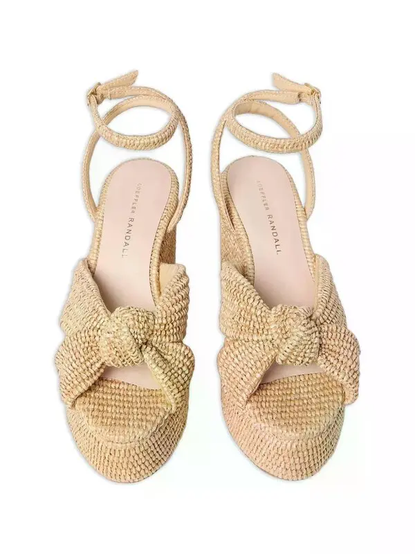 LOEFFLER RANDALL Liza Knotted Wedge Sandals