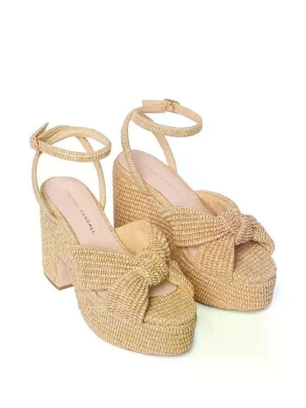 LOEFFLER RANDALL Liza Knotted Wedge Sandals