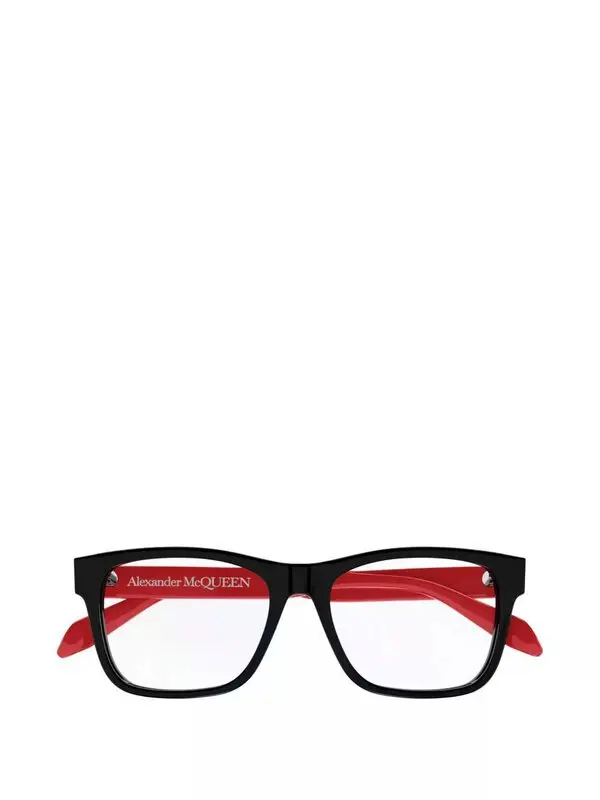 Alexander McQueen Square Full-rim Eyeglasses - Black
