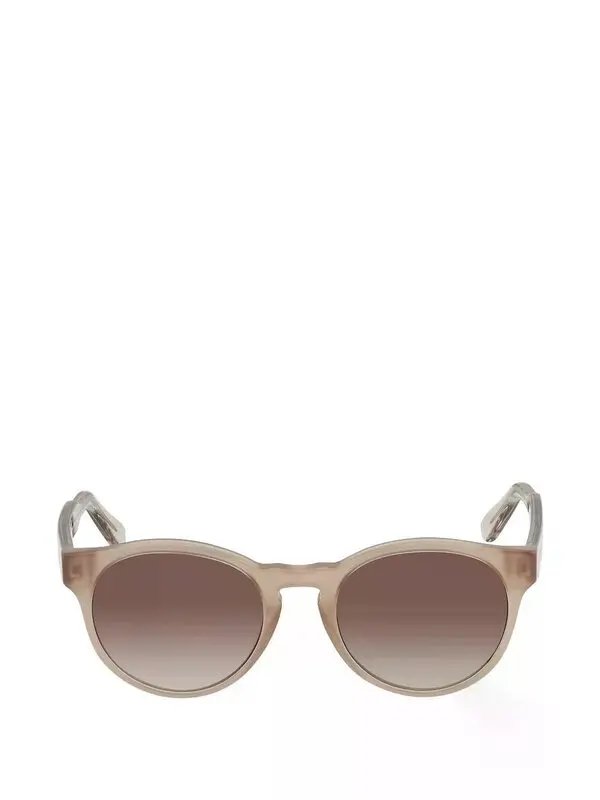 FERRAGAMO Full Rim Round Sunglasses - Neutrals