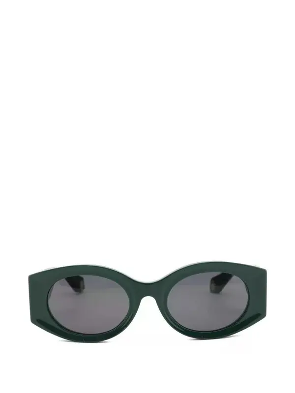 Roberto Cavalli Oval Full-rim Sunglasses - Green