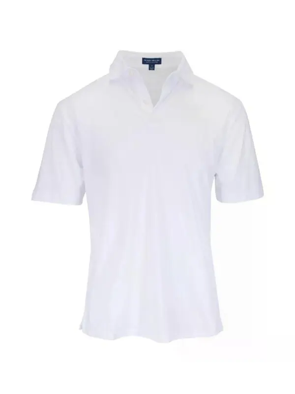 Peter Millar Journeyman Short-sleeve Polo Shirt - White