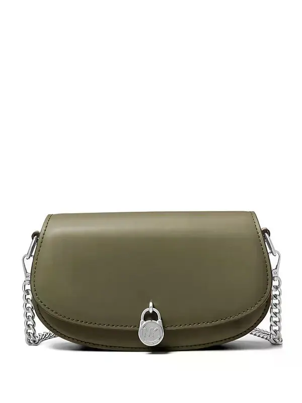 Michael Kors Mila Leather Shoulder Bag - Green