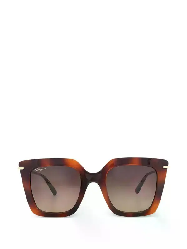 FERRAGAMO Square-frame Sunglasses - Brown