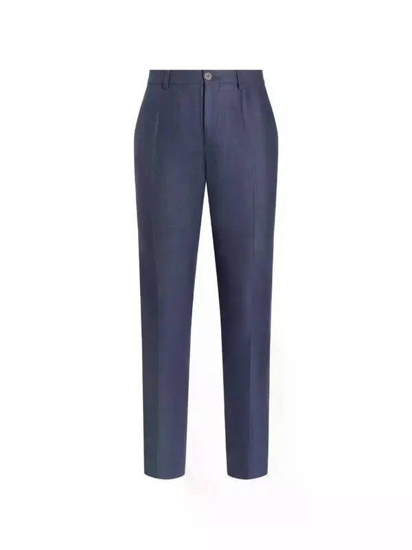 Dolce & Gabbana Buttoned Trousers - Blue