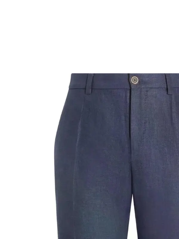 Dolce & Gabbana Linen Regular Fit Pants