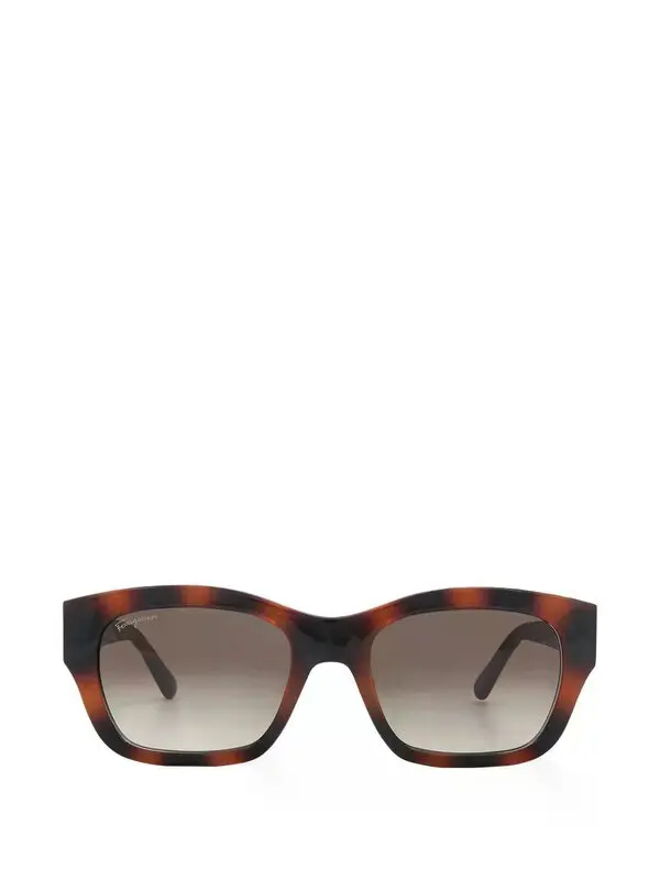 FERRAGAMO Square Frame Sunglasses - Brown