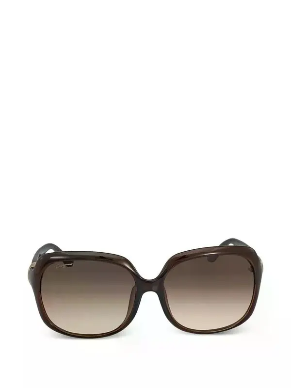 FERRAGAMO Square-frame Sunglasses - Brown