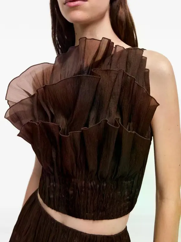 Aje Leigh Layered Fan Top