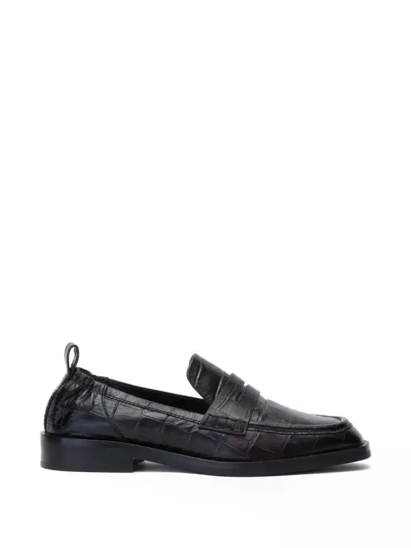 3.1 Phillip Lim Alexa Textured Loafers - Black