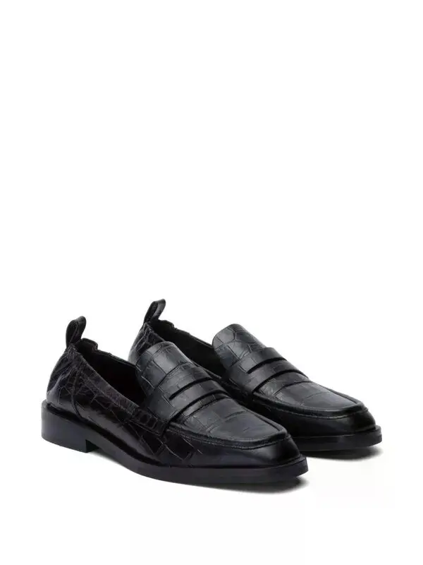 3.1 Phillip Lim Alexa Textured Loafers - Black