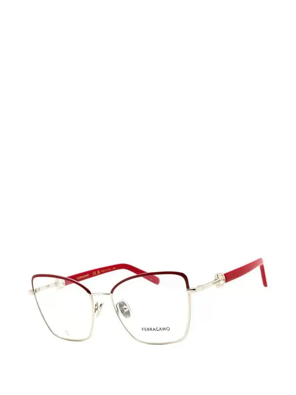 FERRAGAMO Butterfly Full-rim Glasses - Silver