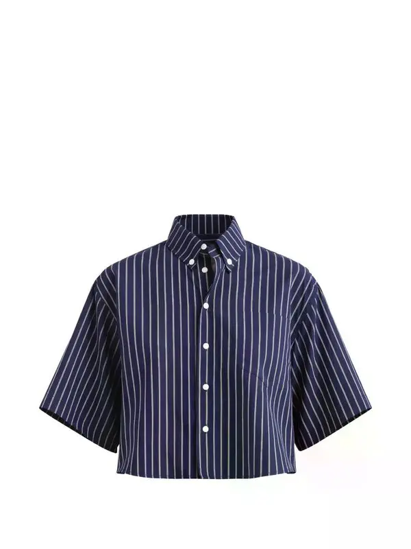 Derek Lam 10 Crosby Ember Striped Shirt - Blue