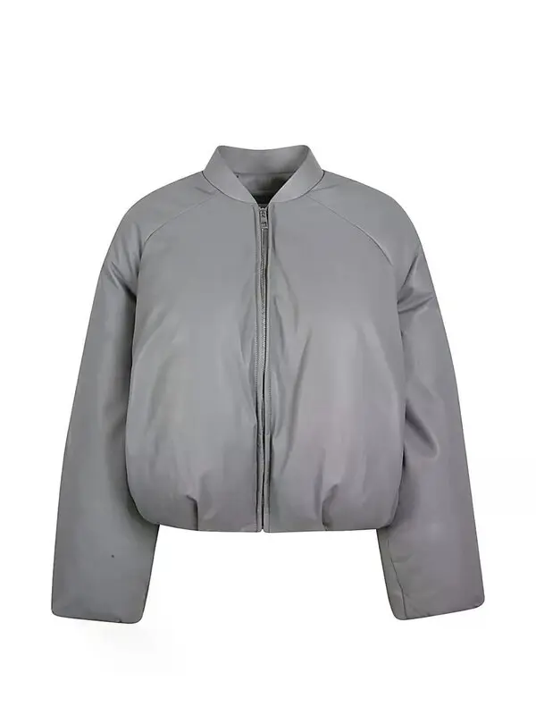 Loewe Leather Puffer Jacket - Grey