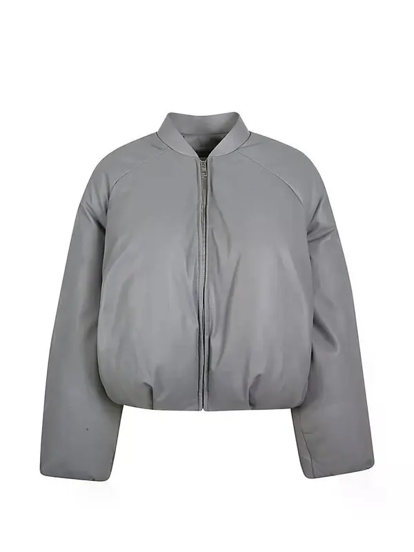 Loewe Leather Puffer Jacket - Grey