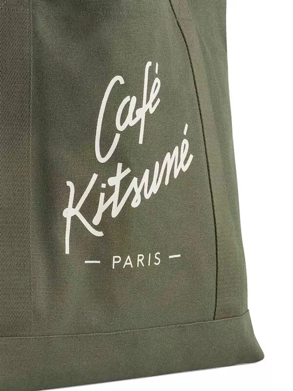 CAFÉ KITSUNÉ Logo-print Tote