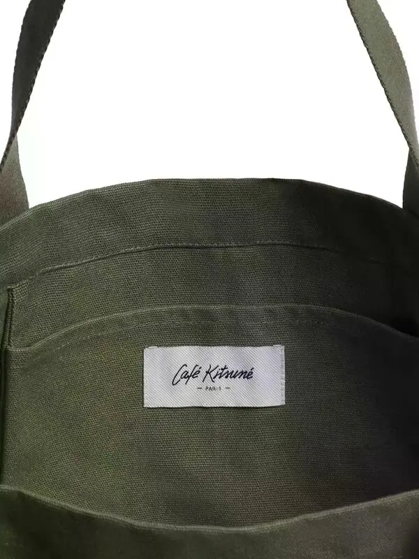 CAFÉ KITSUNÉ Logo-print Tote