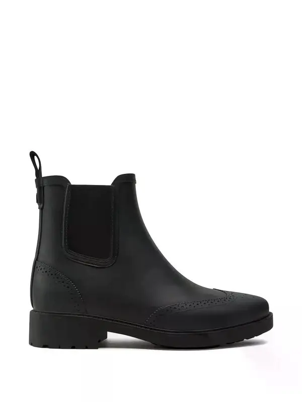 Ralph Lauren Brogue-detail Chelsea Boots - Black