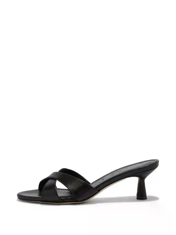 AeydĒ Vero Crossover Strap Sandals - Black