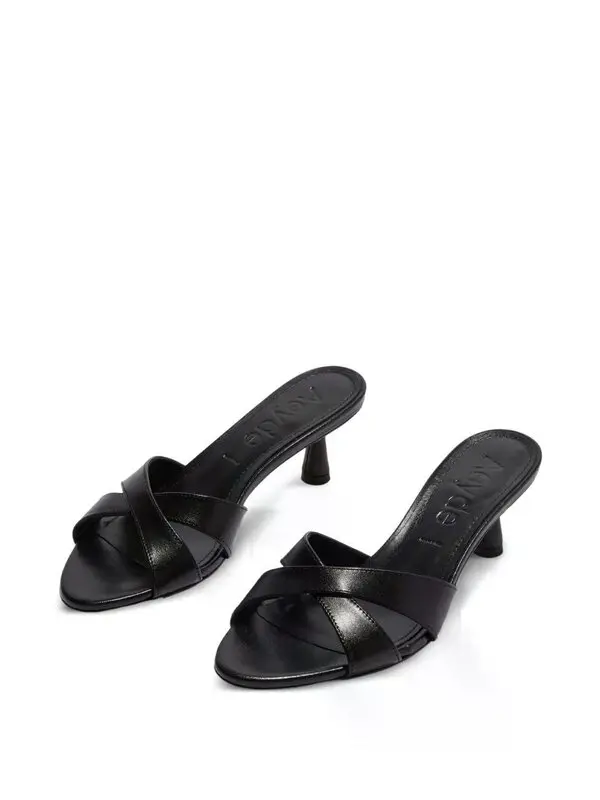 AeydĒ Vero Crossover Strap Sandals - Black