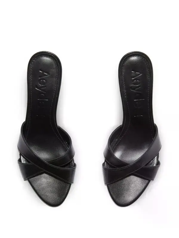AeydĒ Vero Crossover Strap Sandals - Black