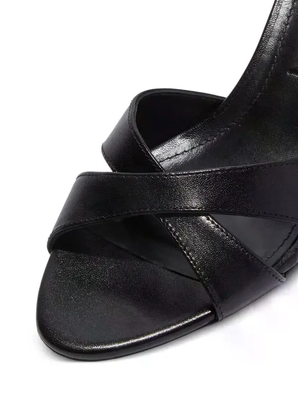 AeydĒ Vero Crossover Strap Sandals - Black