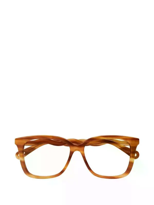 Chloé Square Frame Eyeglasses - Brown