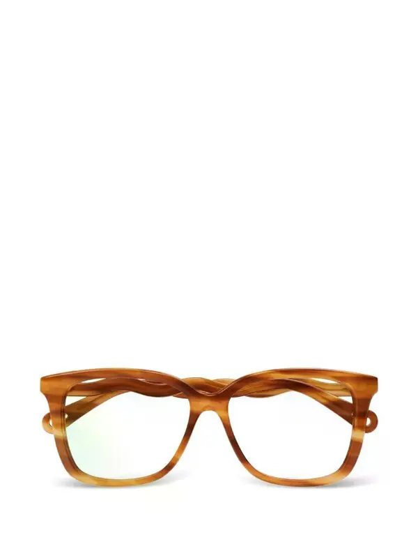Chloé Square Frame Eyeglasses - Brown