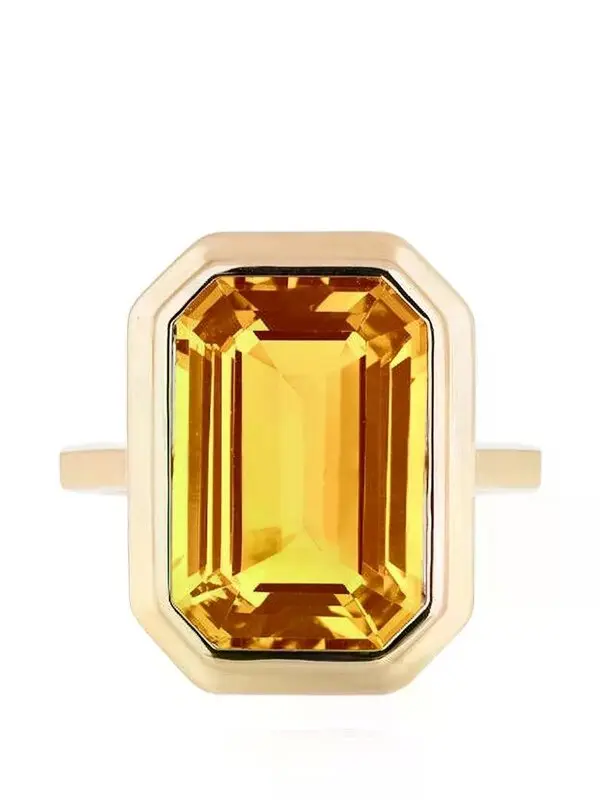 Goshwara Manhattan Citrine Ring - Gold