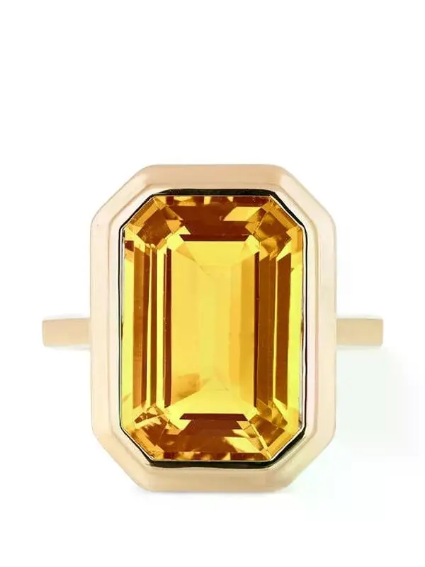 Goshwara Manhattan Citrine Ring - Gold