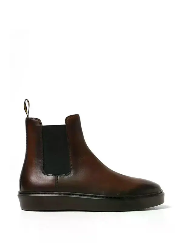 DOUCAL'S Leather Chelsea Boots - Brown