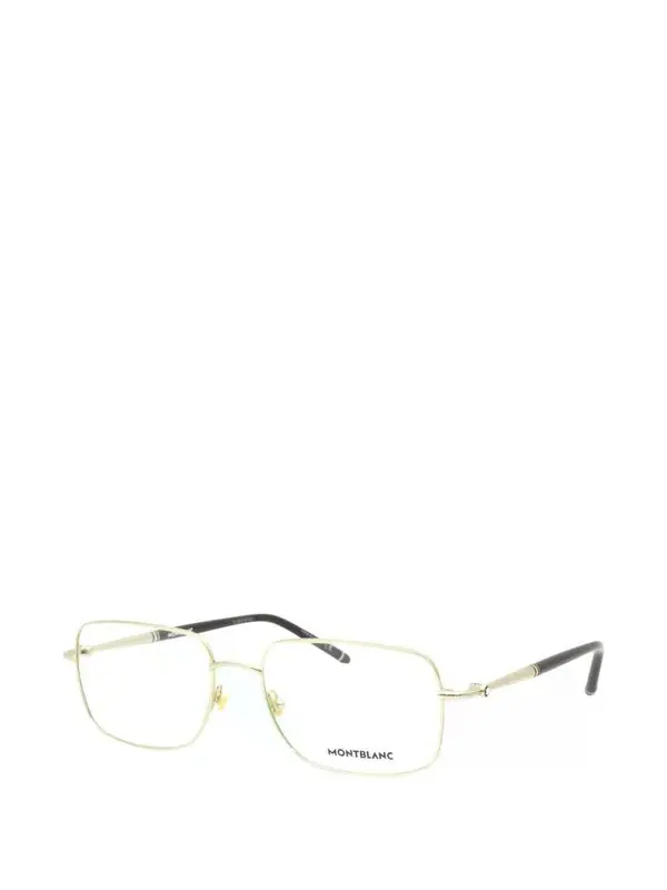 Montblanc Square-frame Glasses - Gold