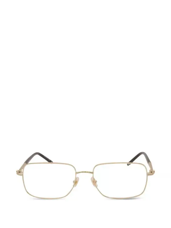 Montblanc Square-frame Eyeglasses - Gold