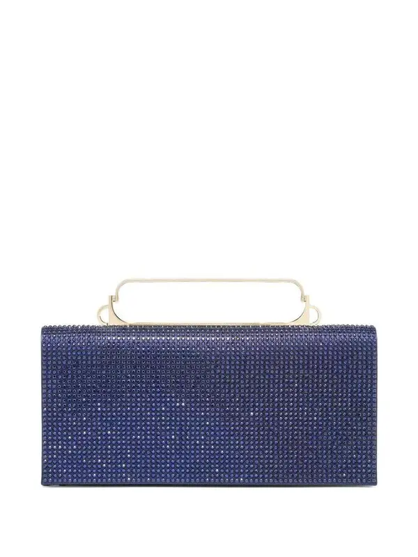 Giorgio Armani Embellished Handle Clutch - Blue
