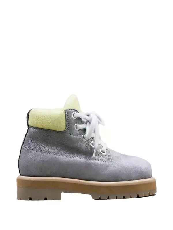 PDF Metallic Boots - Silver