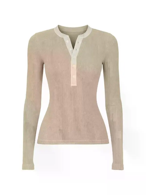 Citizens Of Humanity Drea Waffle-knit Top - Neutrals