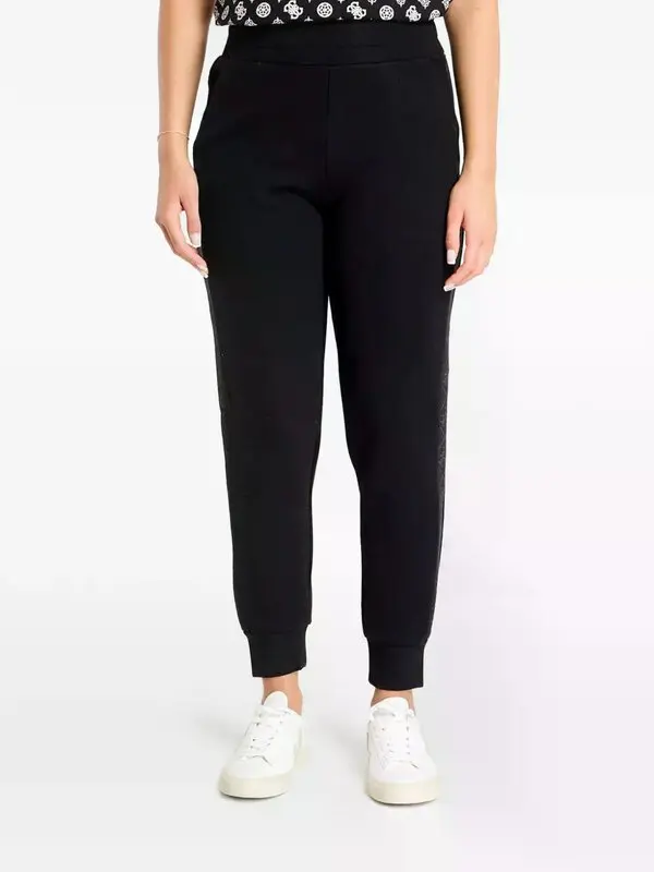 Guess Logo-tape Track Pants - Black