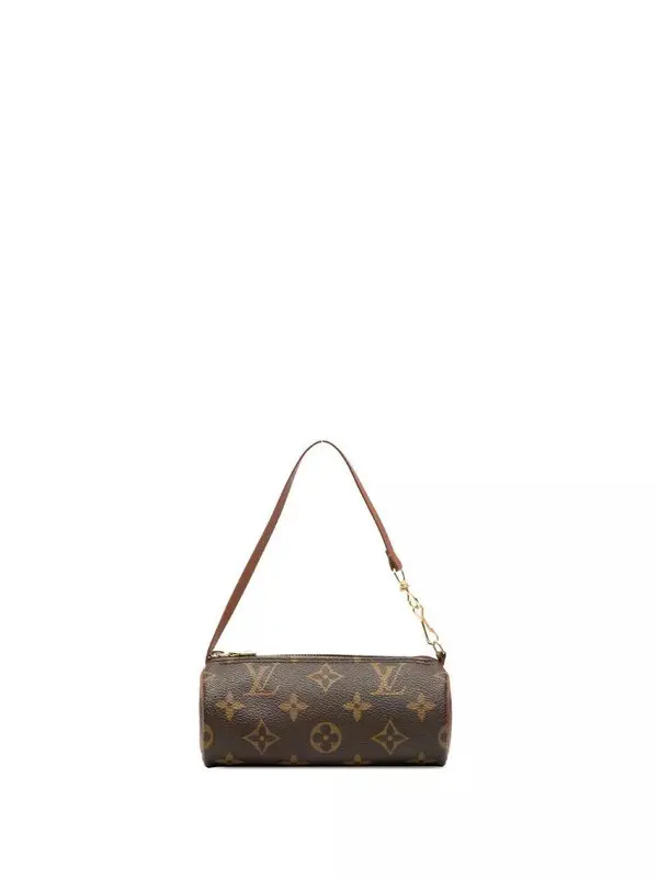 LOUIS VUITTON 1990-2020 Monogram Papillon Pochette Handbag - Brown