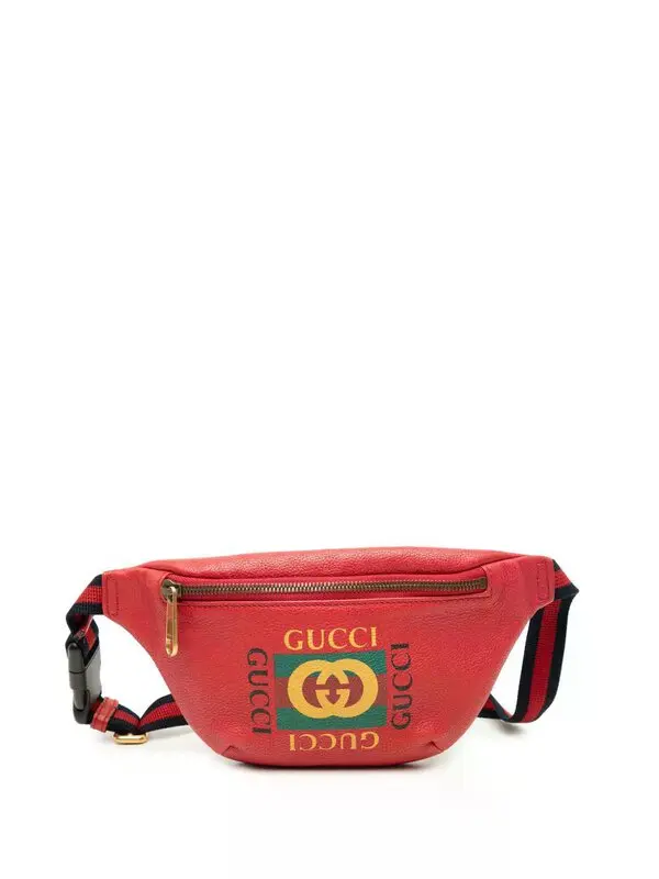 Gucci Leather Logo Belt Bag