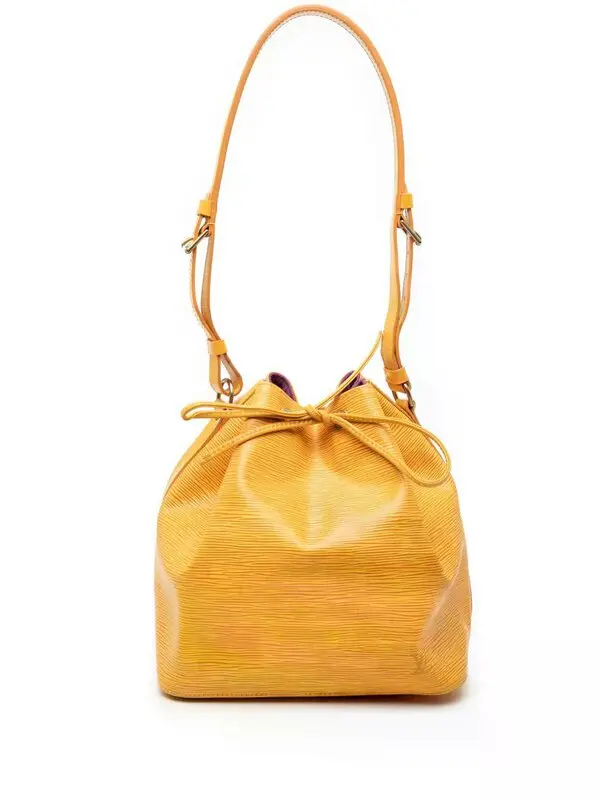 LOUIS VUITTON 1996 Epi Petit Noe Bucket Bag - Yellow