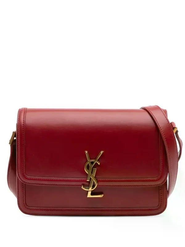 Saint Laurent 2020 Medium Calfskin Solferino Satchel - Red